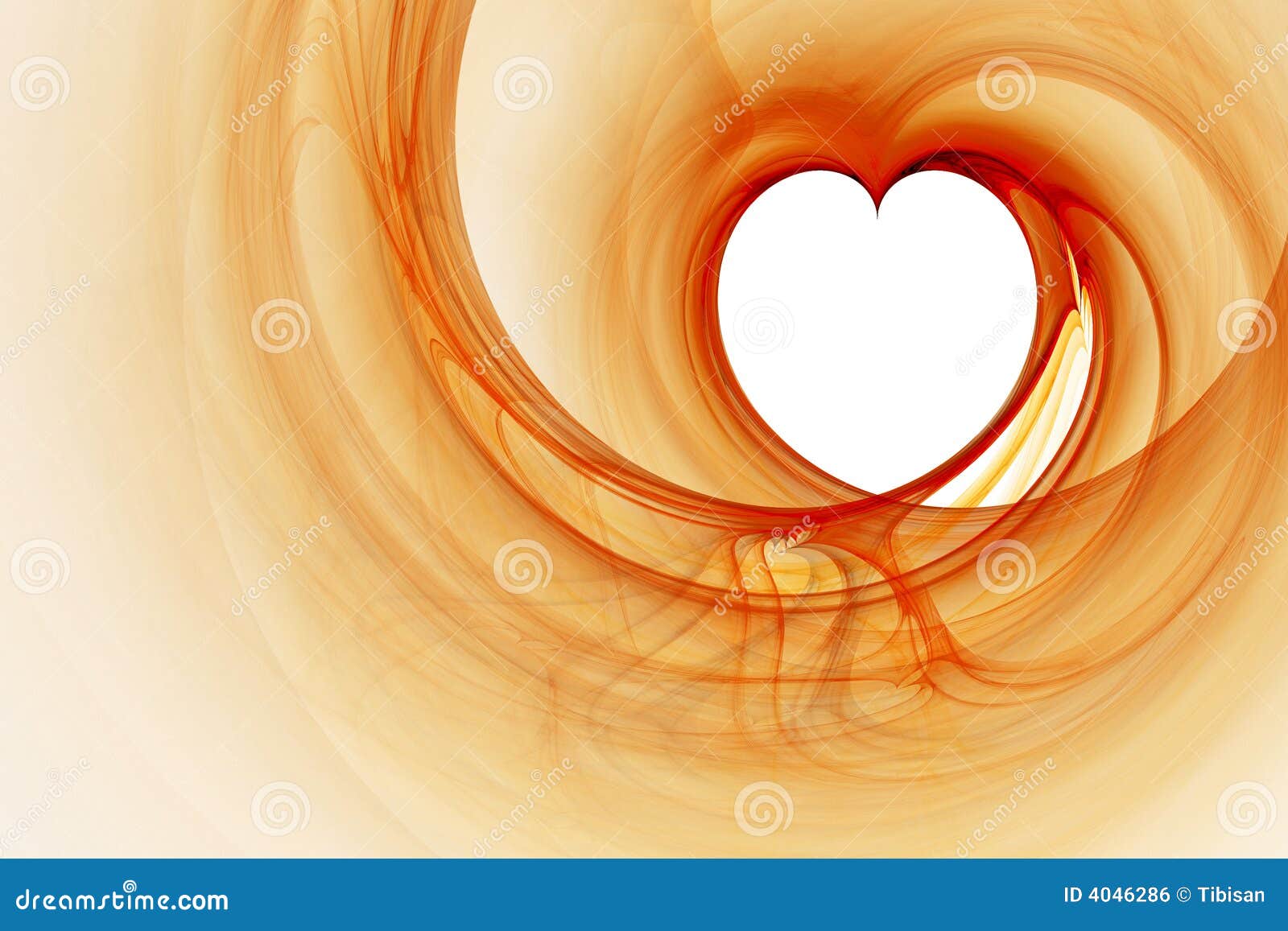 Heart Fractal stock illustration. Illustration of background - 4046286
