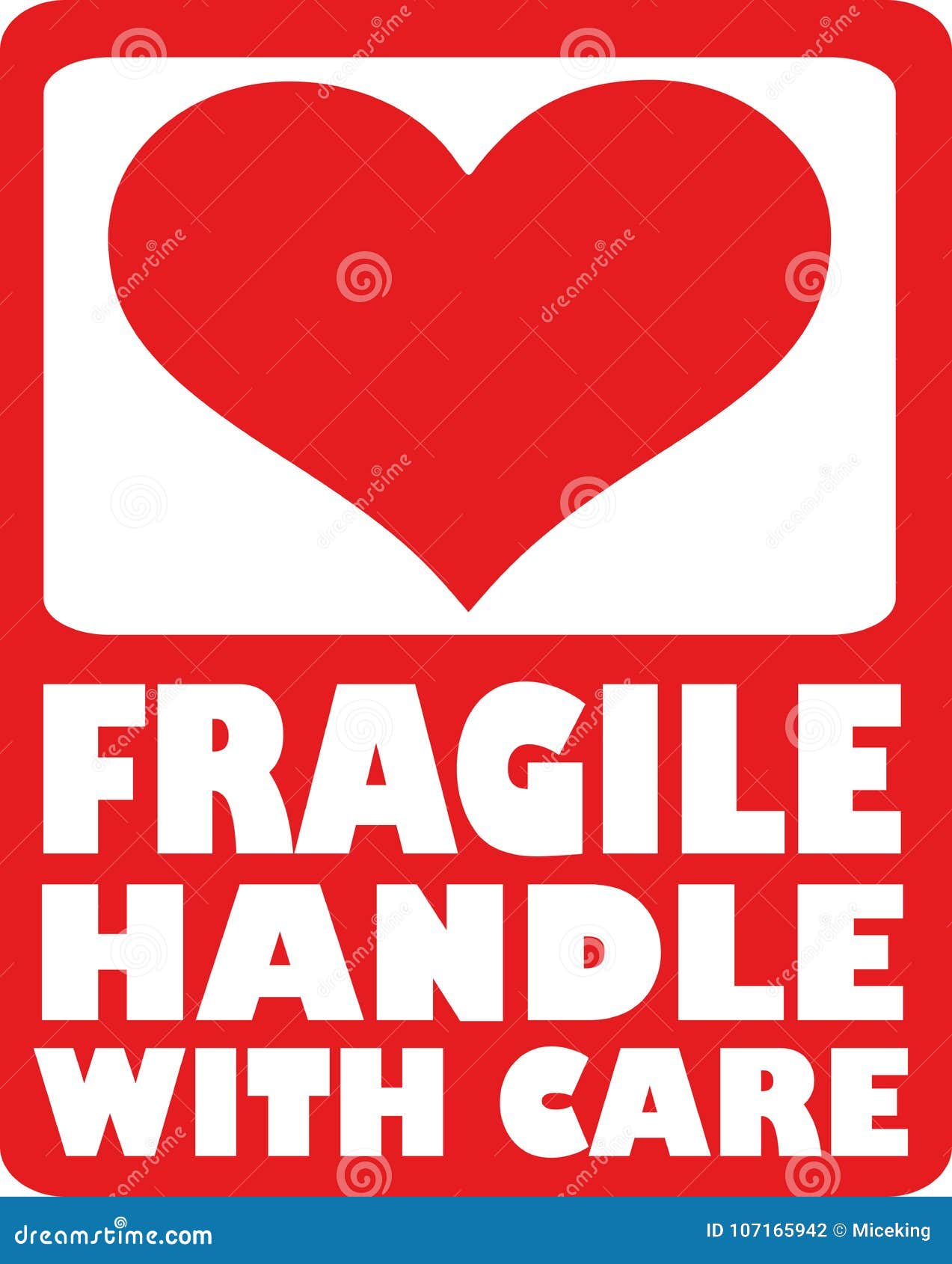 Fragile Handle With Care Stickers (6 X Inch, 300 Stickers Per Roll, Red ... Fragile Handle With Care Stickers (6 X Inch, 300 Stickers Per Roll, Red ...