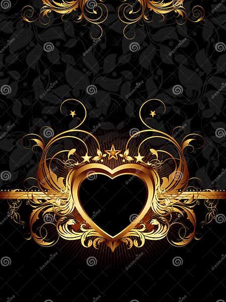 Heart frame stock vector. Illustration of ornate, design - 22910359