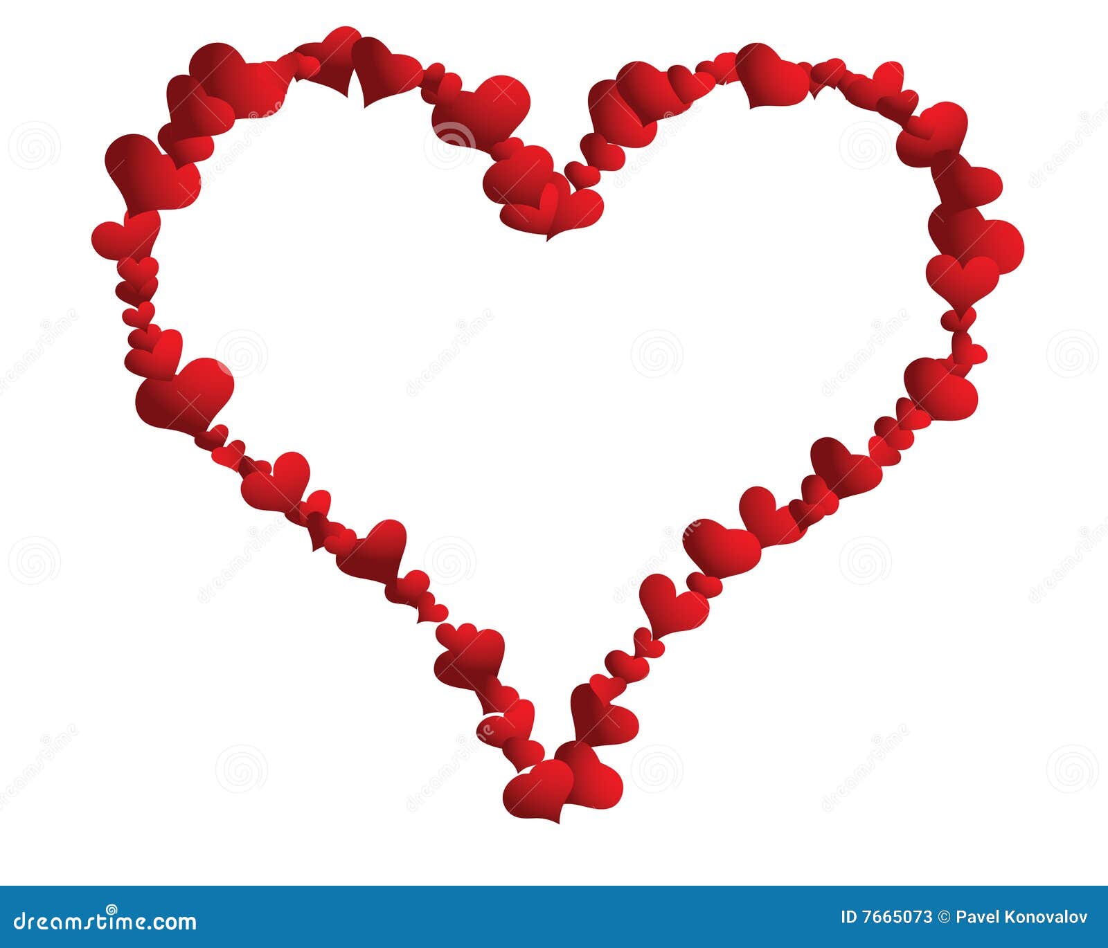 Heart frame stock vector. Illustration of decoration, decorations - 7665073