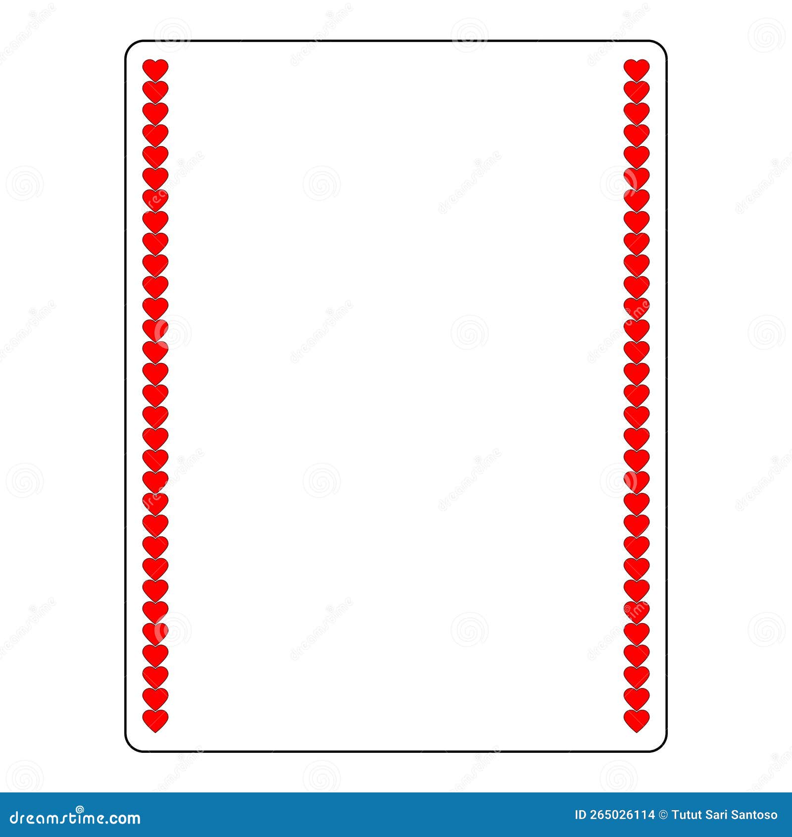 Heart frame stock vector. Illustration of template, frame - 265026114