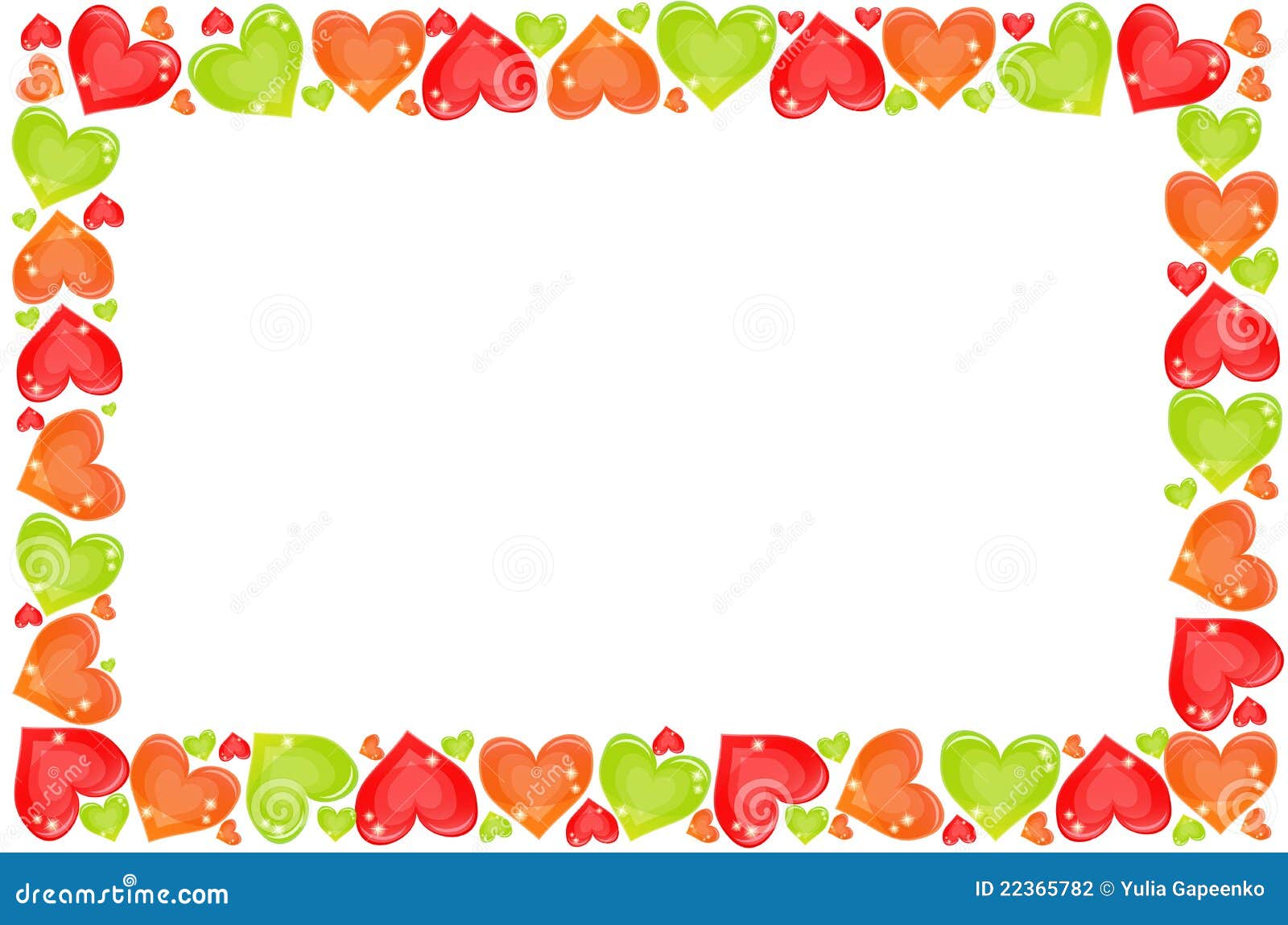 Heart frame illustration stock vector. Illustration of confection ...