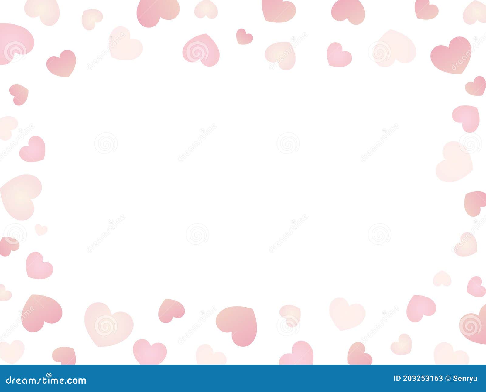 Heart frame message card stock vector. Illustration of love - 203253163