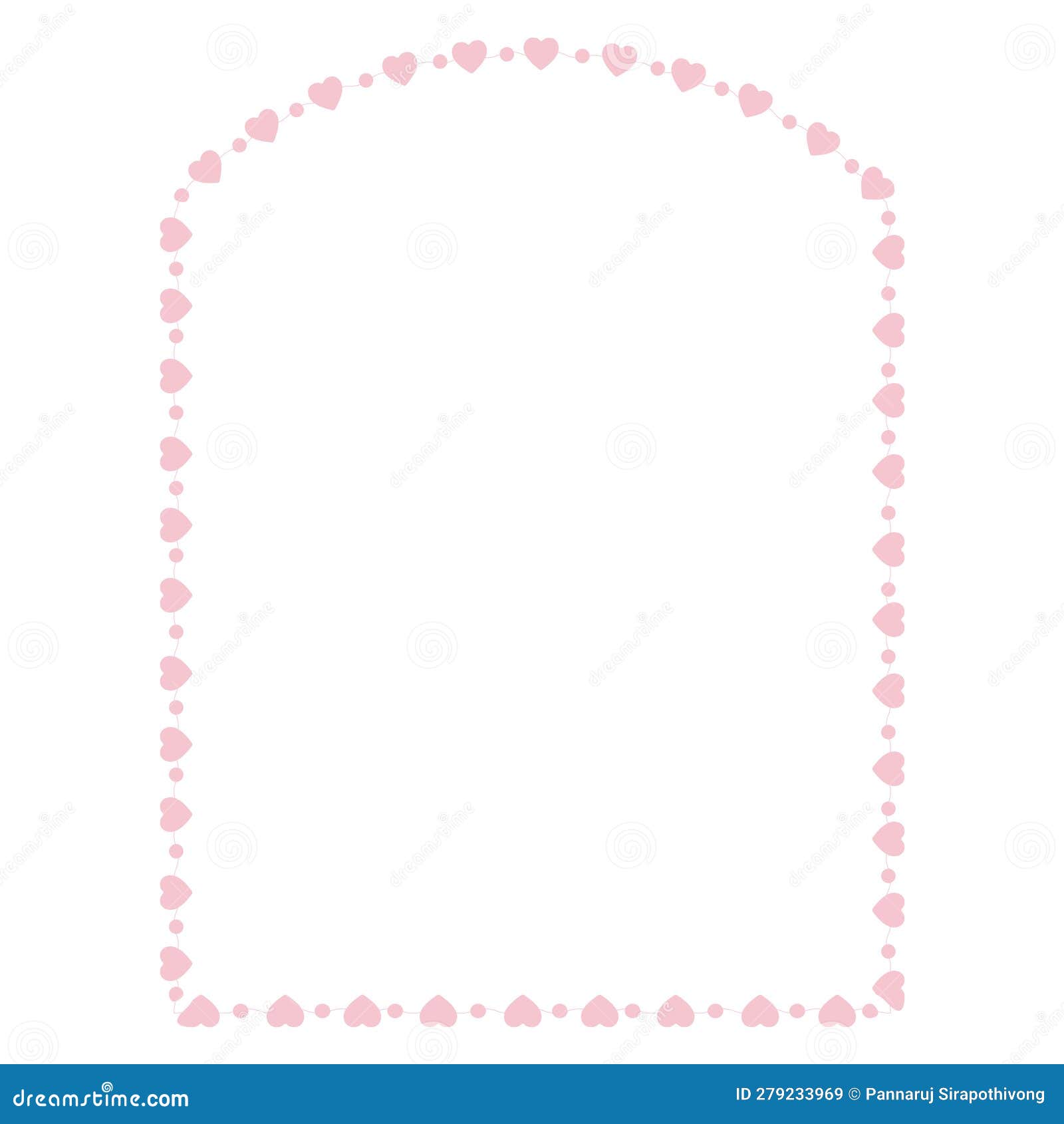 Heart frame Segmental Arch stock vector. Illustration of wedding ...
