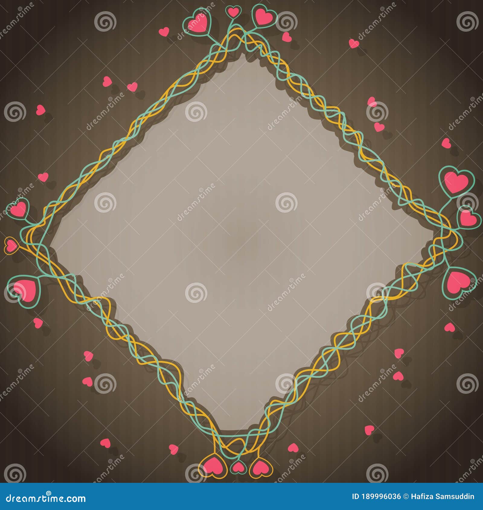 Heart Frame. Vector Illustration Decorative Design Stock Vector ...