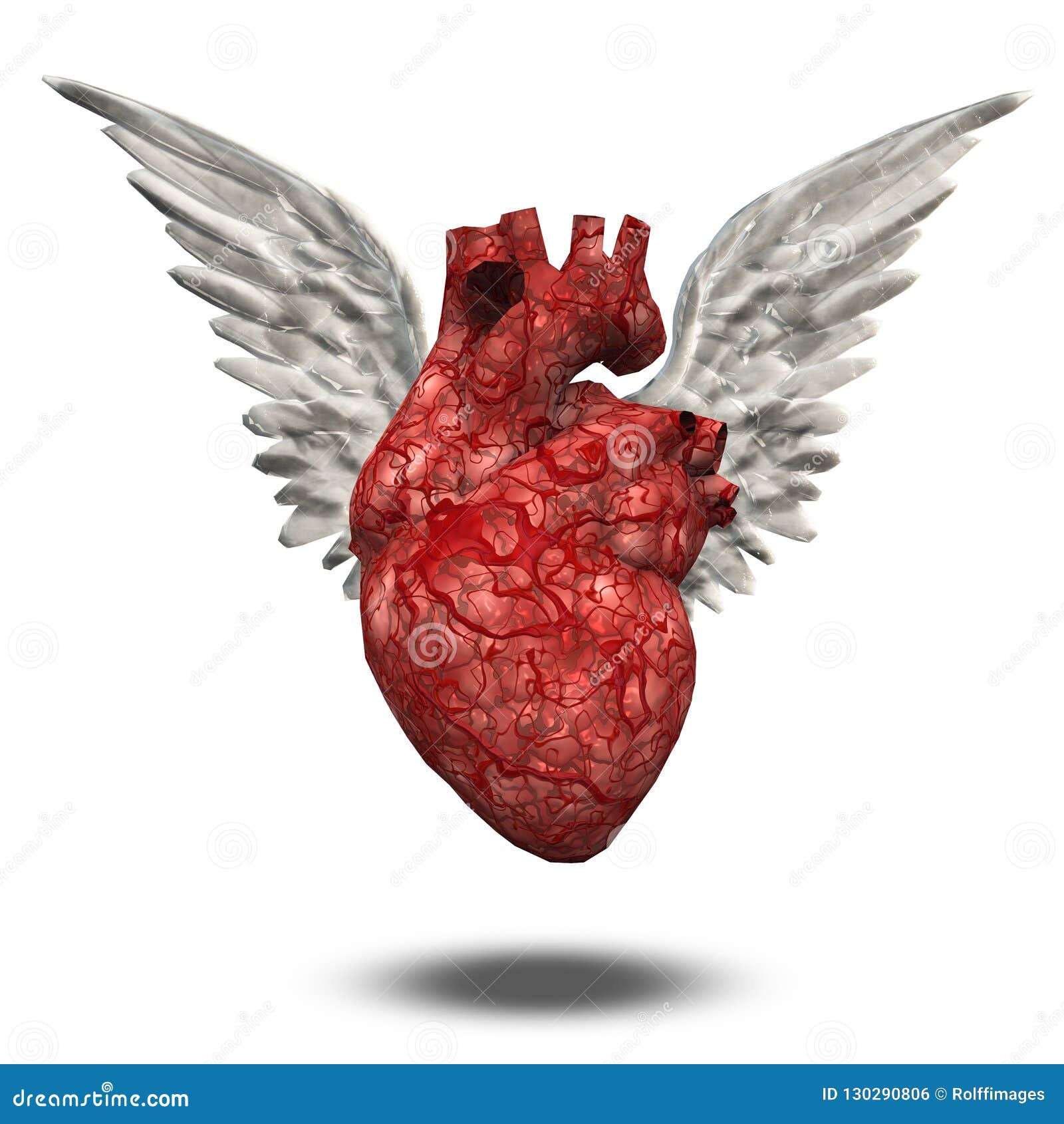 Heart free to fly stock illustration. Illustration of cute - 130290806