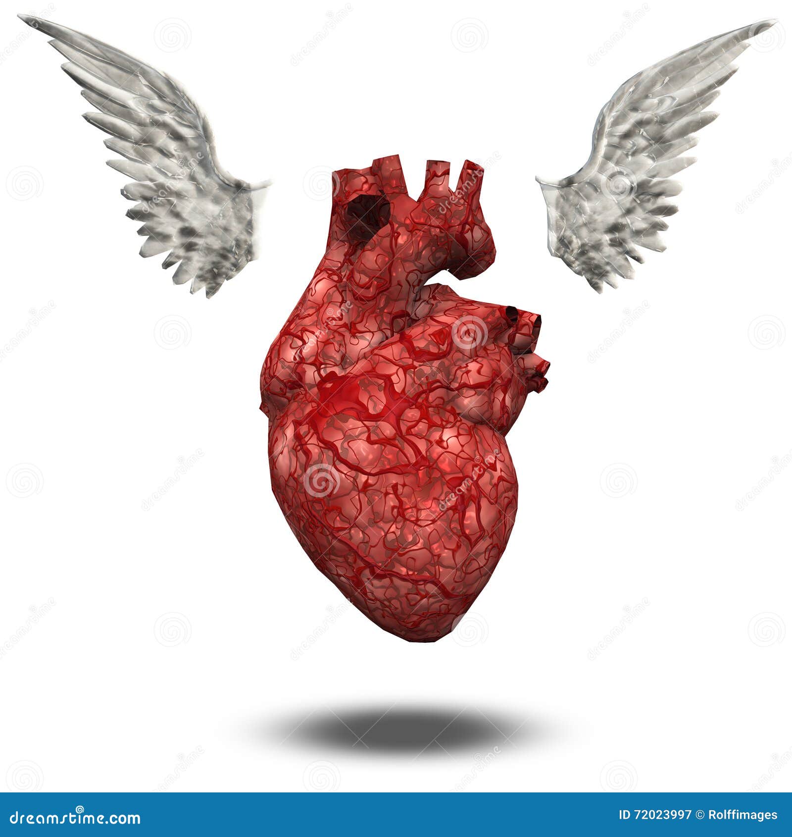 Heart free to fly stock illustration. Illustration of february - 72023997