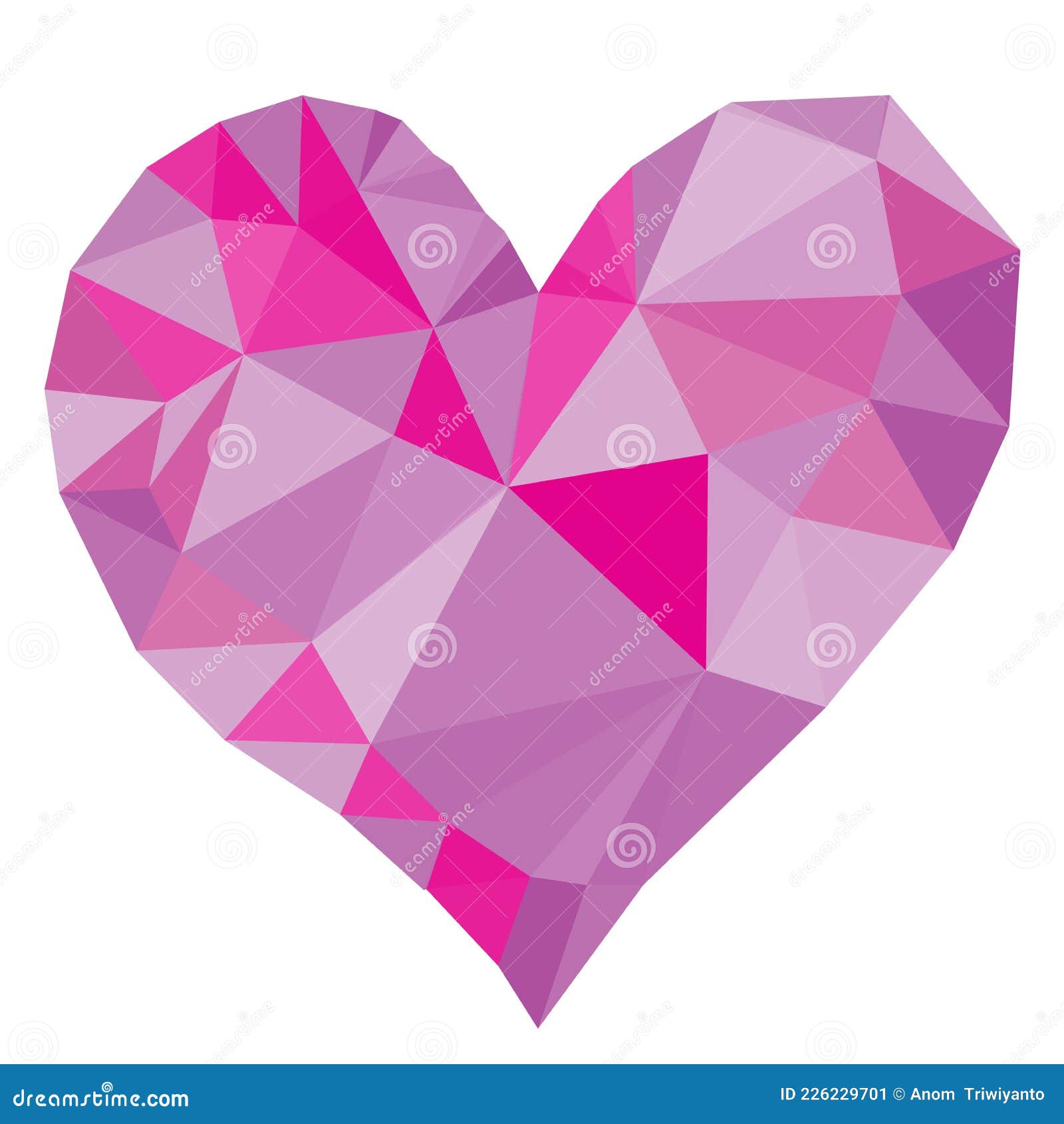 Heart Geometric Mozaic Tile Icon Clip Art Stock Vector - Illustration ...