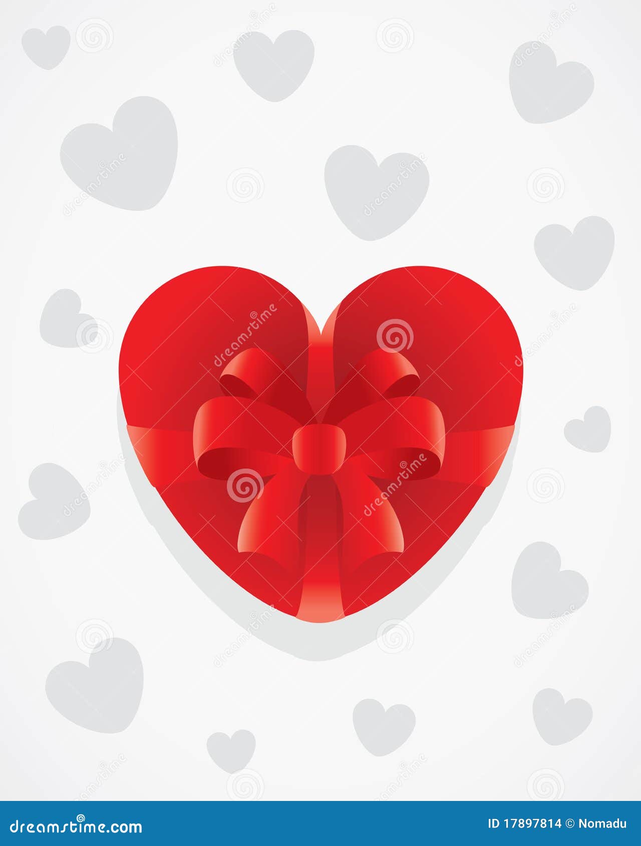 Heart Gift Card stock vector. Illustration of shape, computer - 17897814