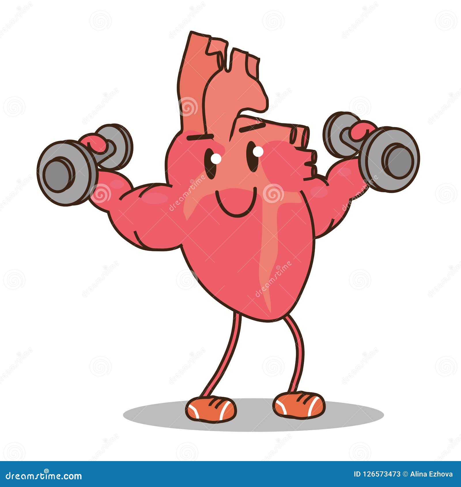 The Heart Goes in for Sports. Vector Illustration Stock Vector ...
