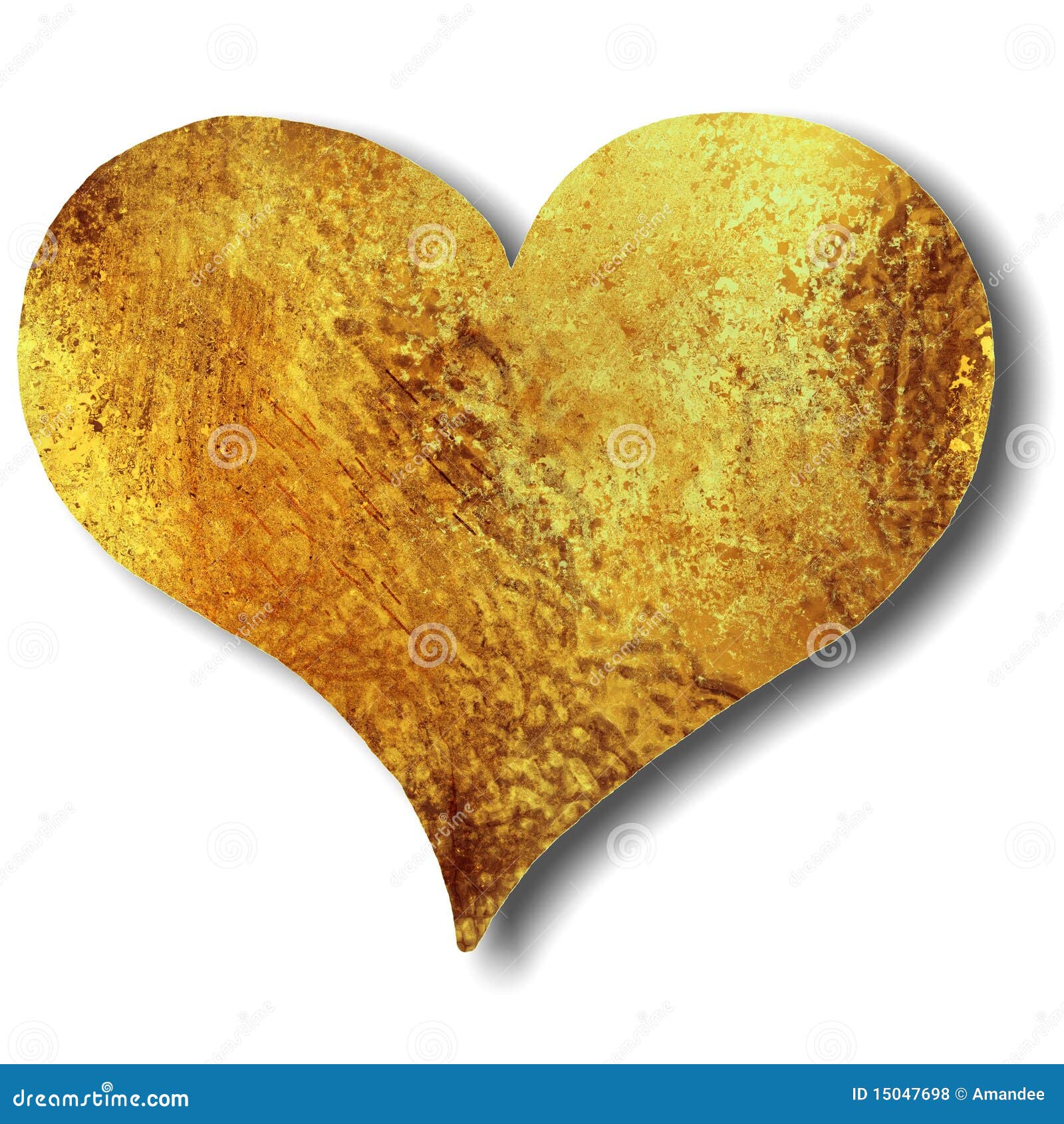 Gold Hearts Clip Art