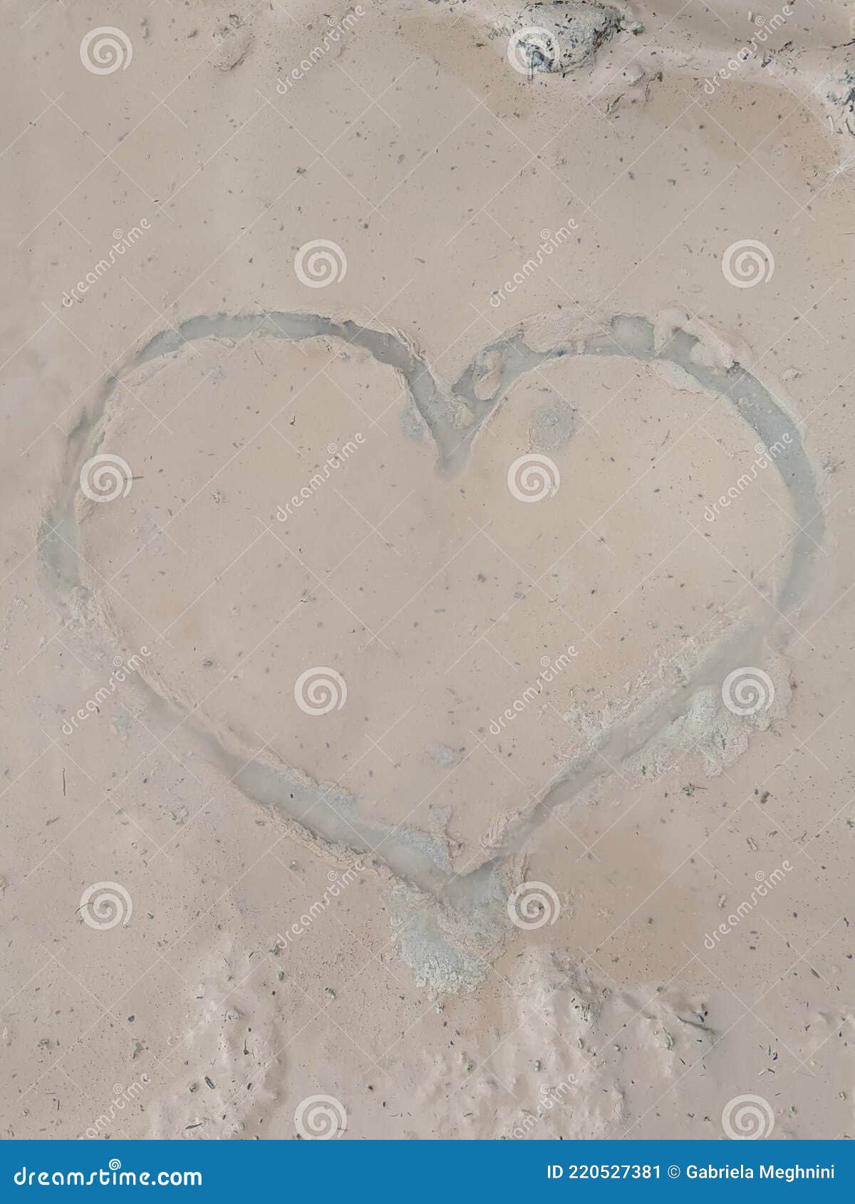 Heart on ground stock image. Image of pattern, iron - 220527381