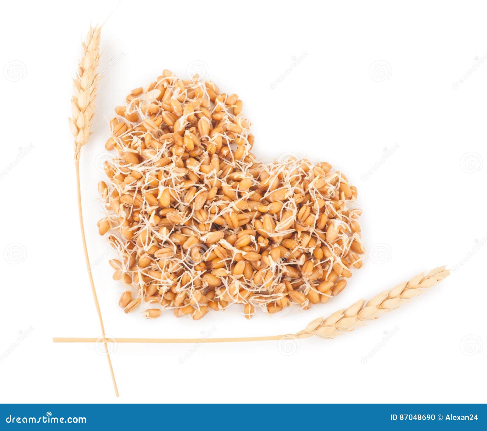 Heart of grown wheat stock photo. Image of organic, heart - 87048690
