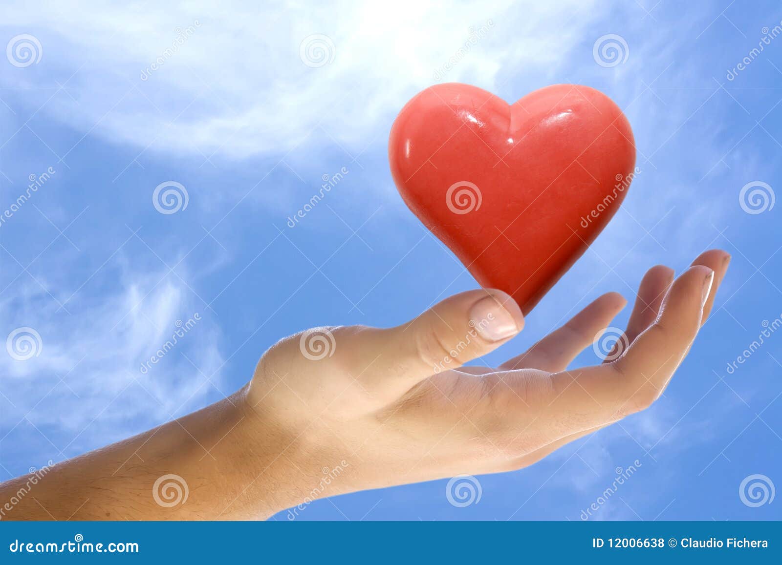 Heart in a hand stock photo. Image of saint, gold, concept - 12006638