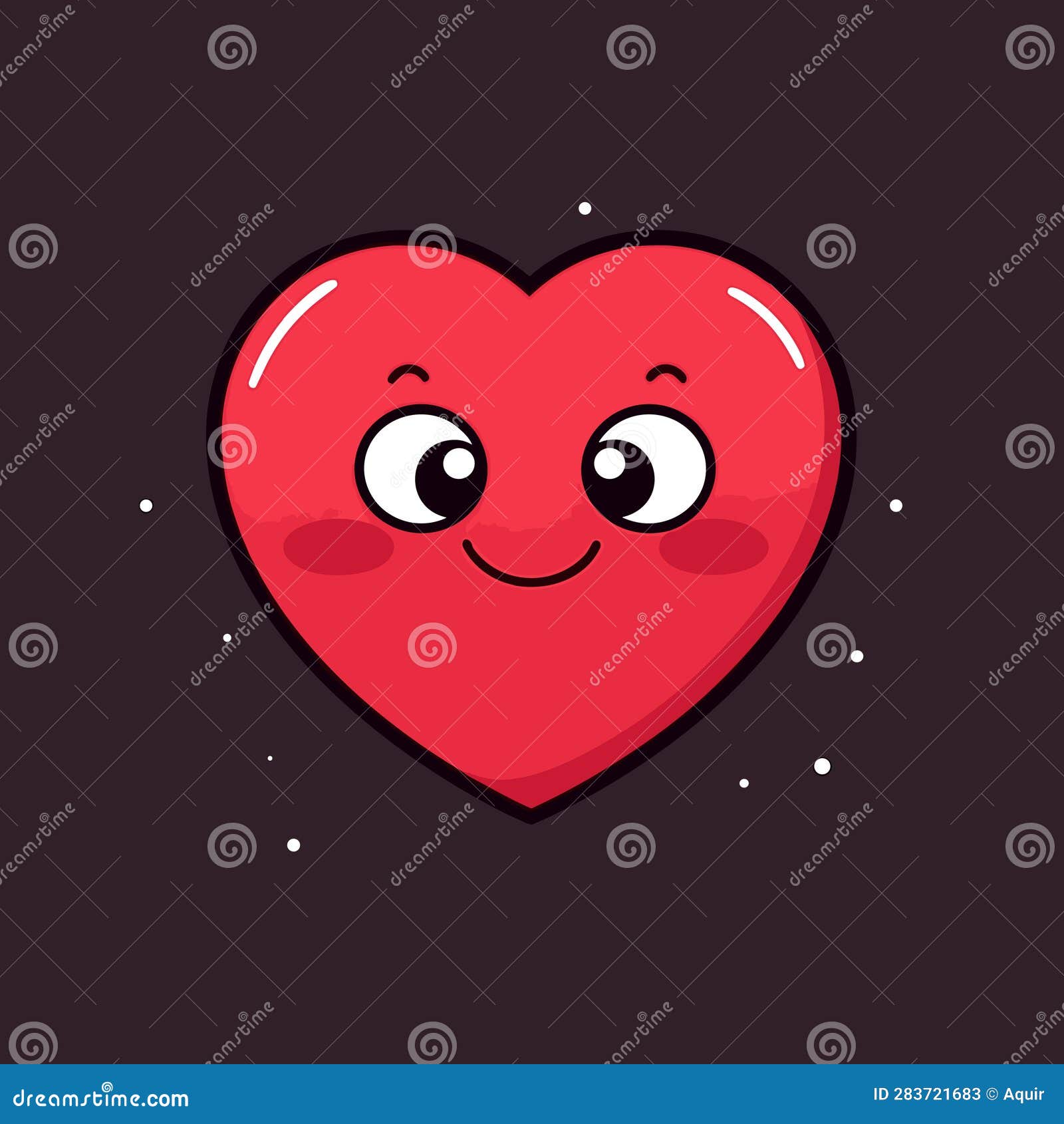 Heart Hand-drawn Comic Illustration. Heart. Vector Doodle Style Cartoon ...