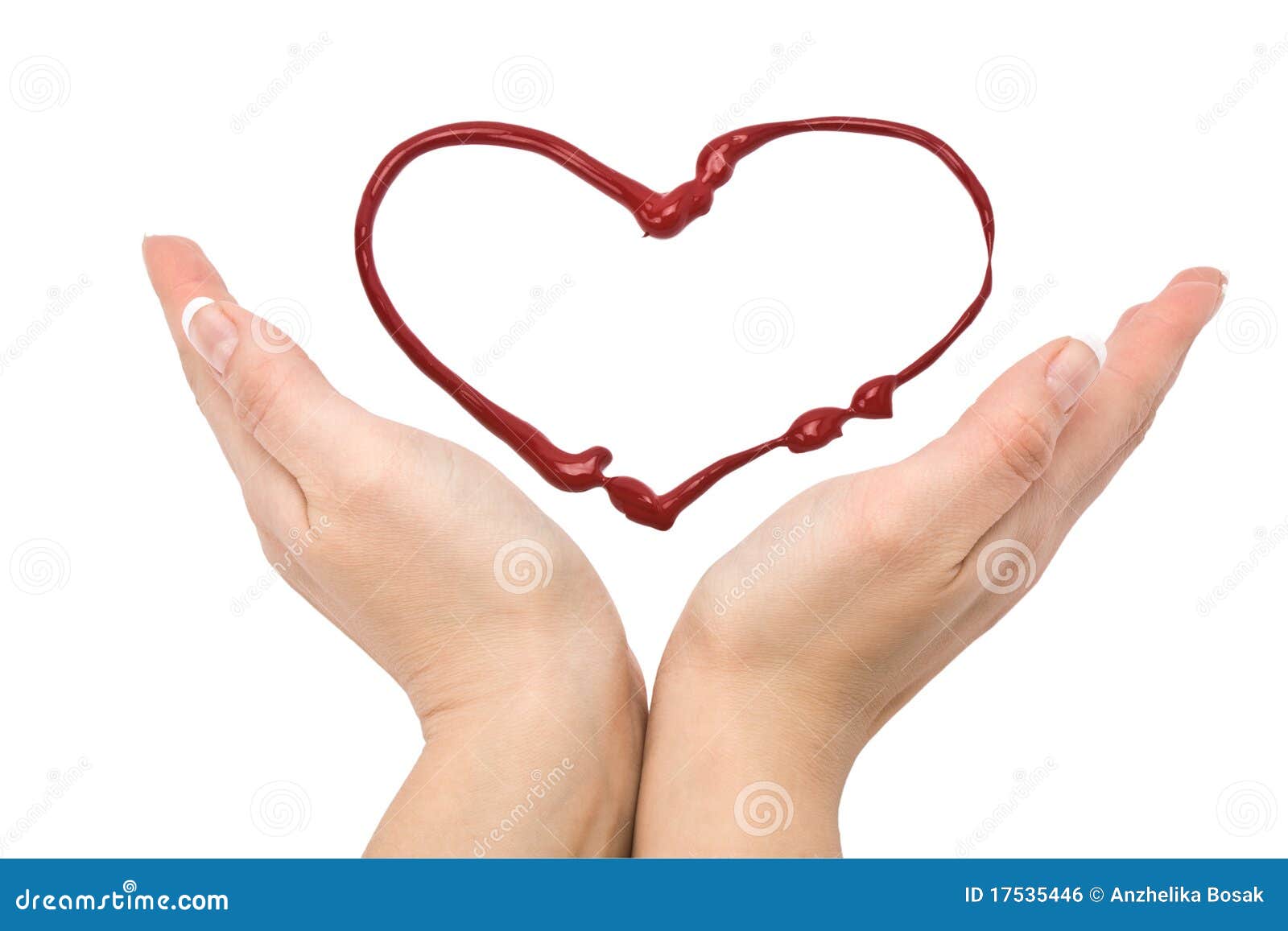 Heart and hands stock photo. Image of elegance, romance - 17535446