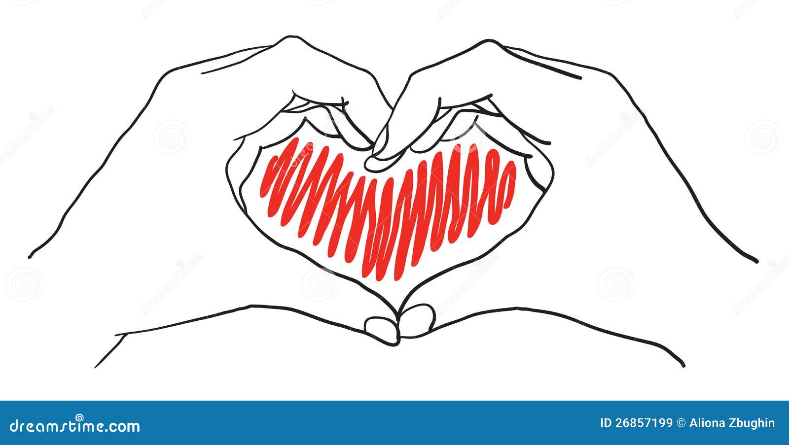 Heart hands stock vector. Illustration of symbol, ideas - 26857199