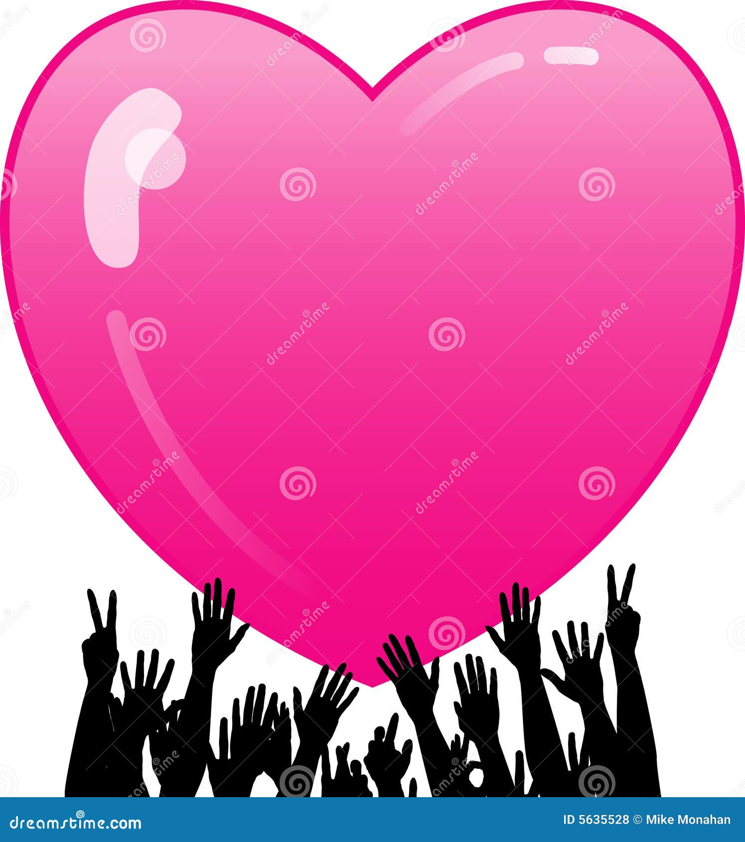 Heart and hands design stock vector. Illustration of gradient - 5635528