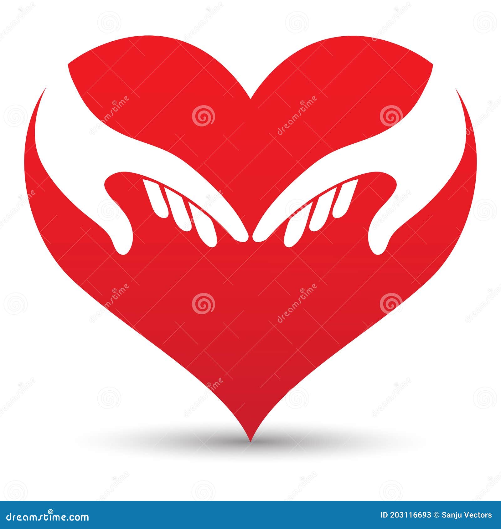 Heart and Hands. Heart Hands Logo Stock Vector - Illustration of hands ...