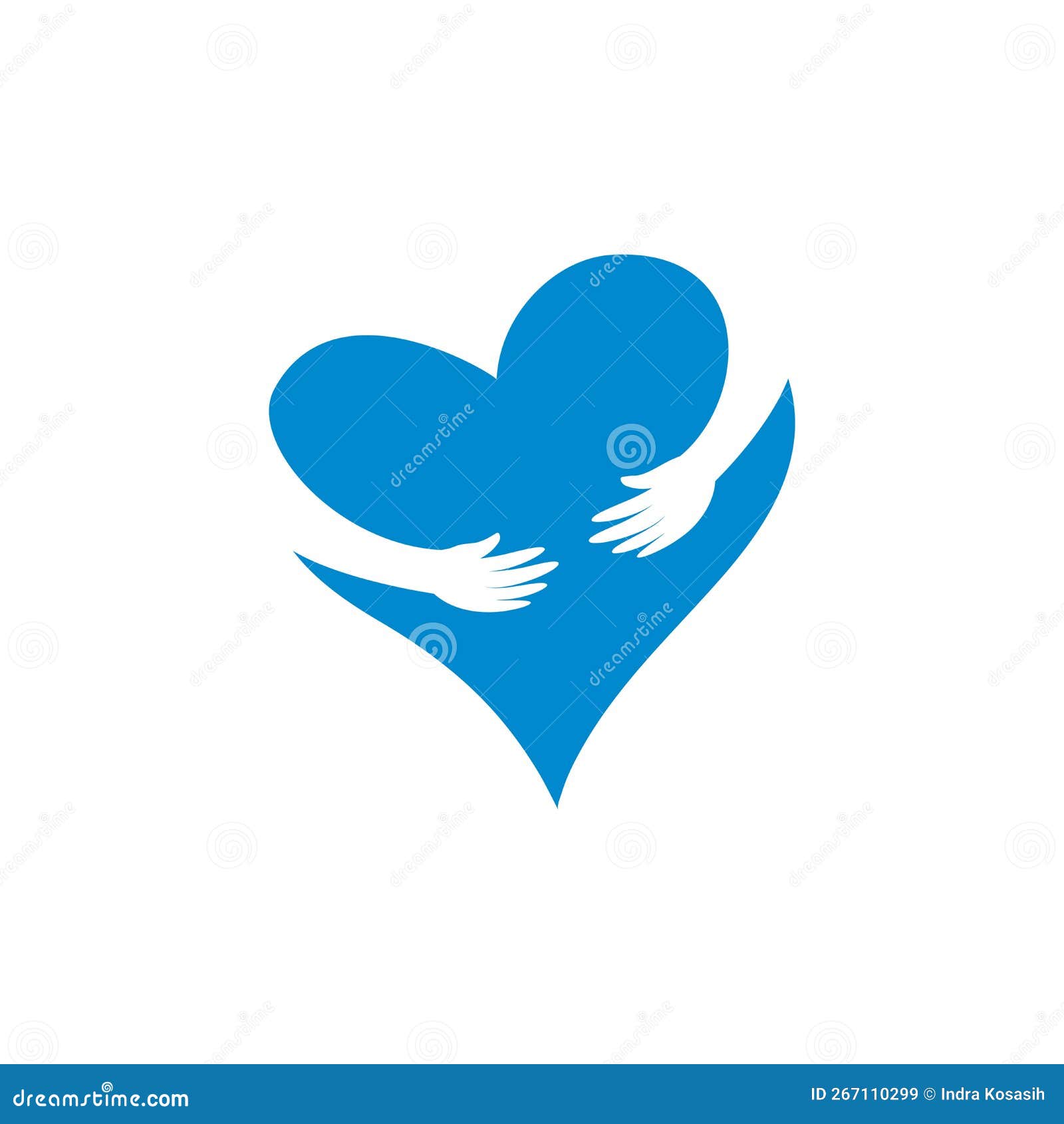 Heart Hands Logo Vector Icon Illustration Stock Vector - Illustration ...