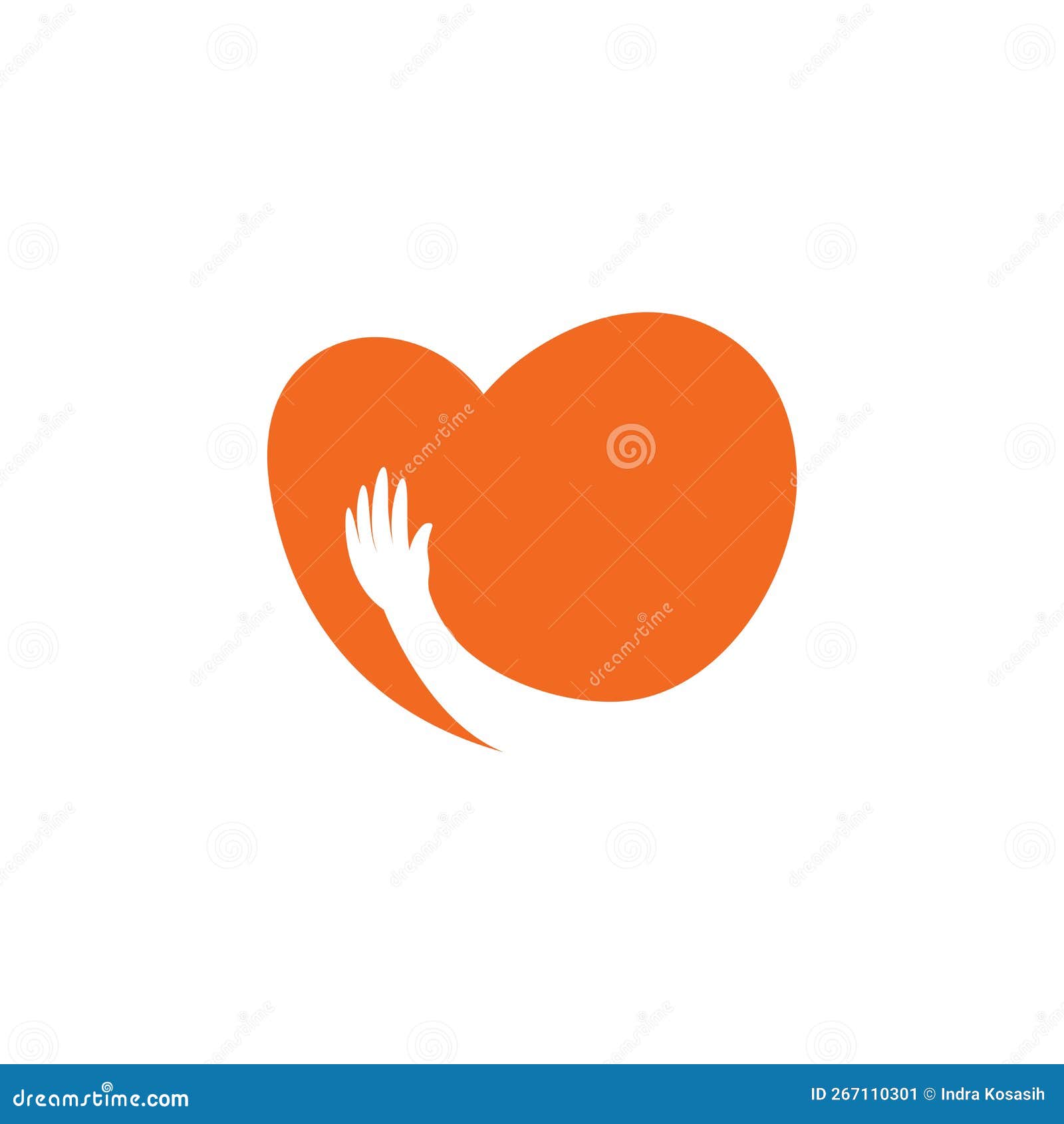 Heart Hands Logo Vector Icon Illustration Stock Vector - Illustration ...