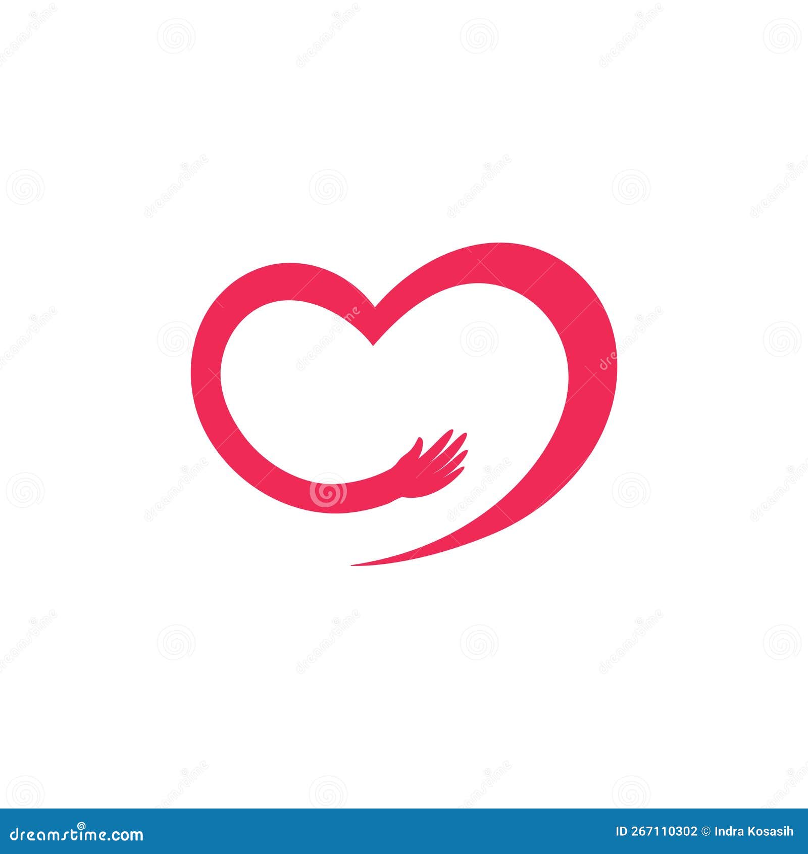 Heart Hands Logo Vector Icon Illustration Stock Vector - Illustration ...