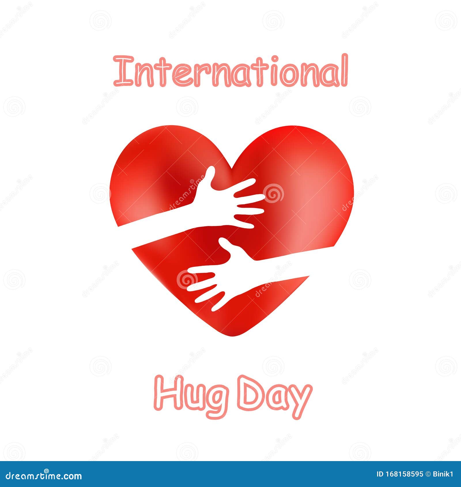 International Hug Day Vector Illustration Stock Vector - Illustration ...