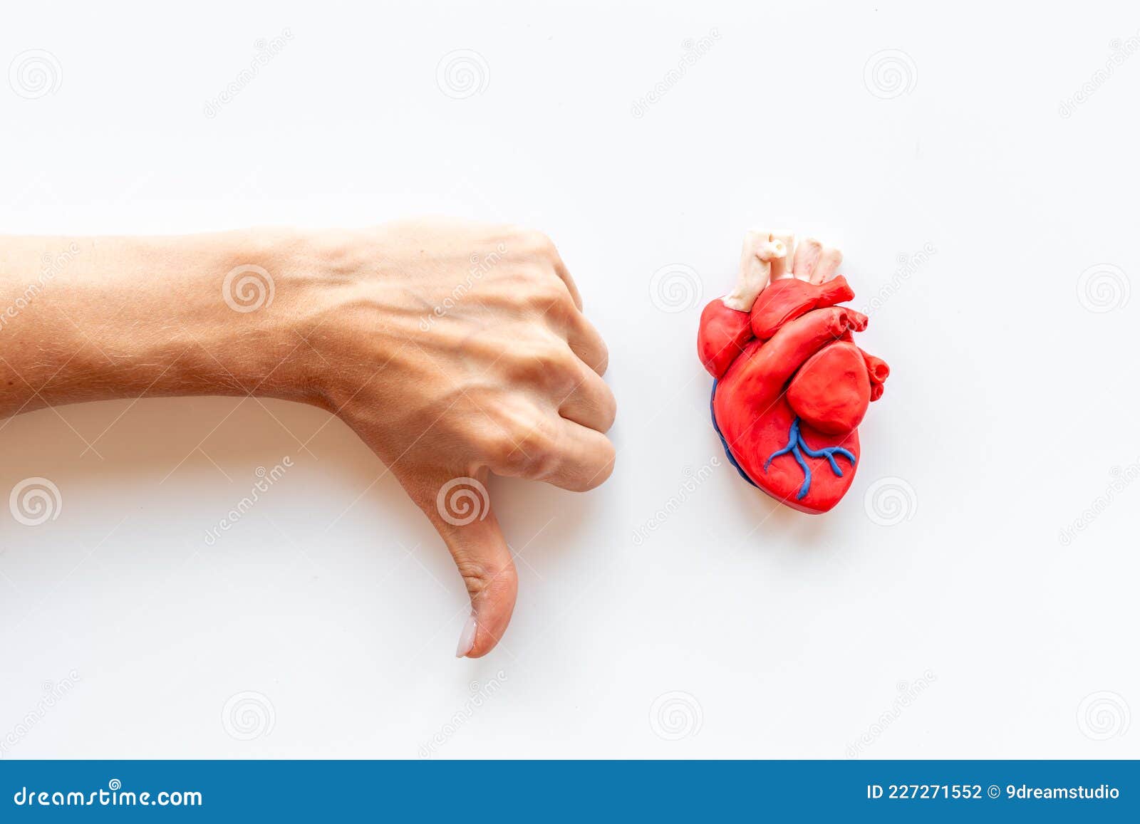 Heart Health Concept with Hands and Human Heart Model Stock Photo ...