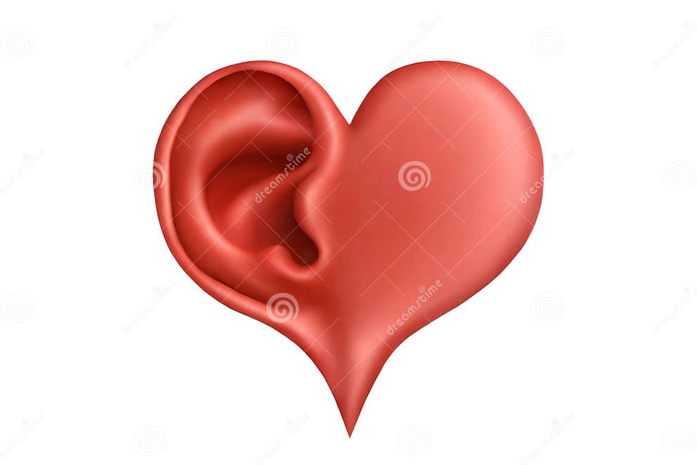 Heart&hearing stock illustration. Illustration of isolated - 21228506