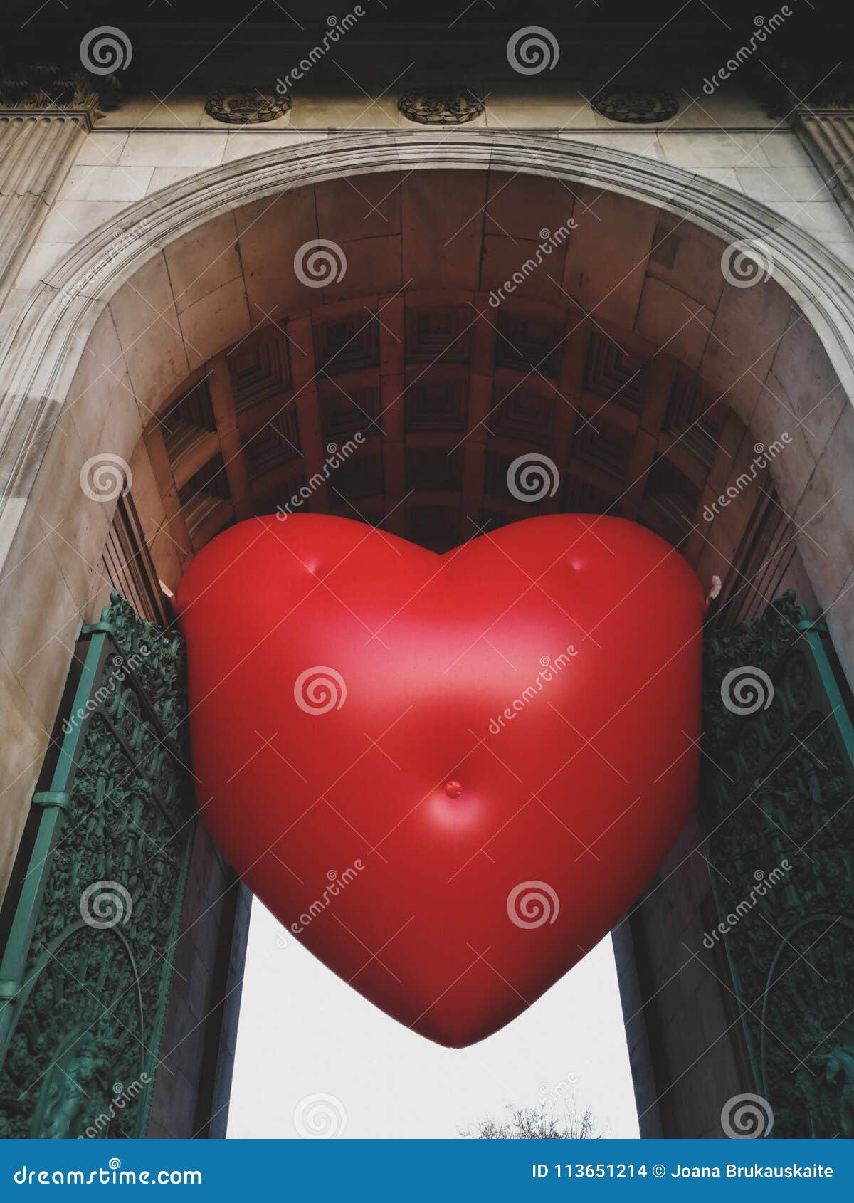 Heart stock photo. Image of gates, london, heart, valentines - 113651214