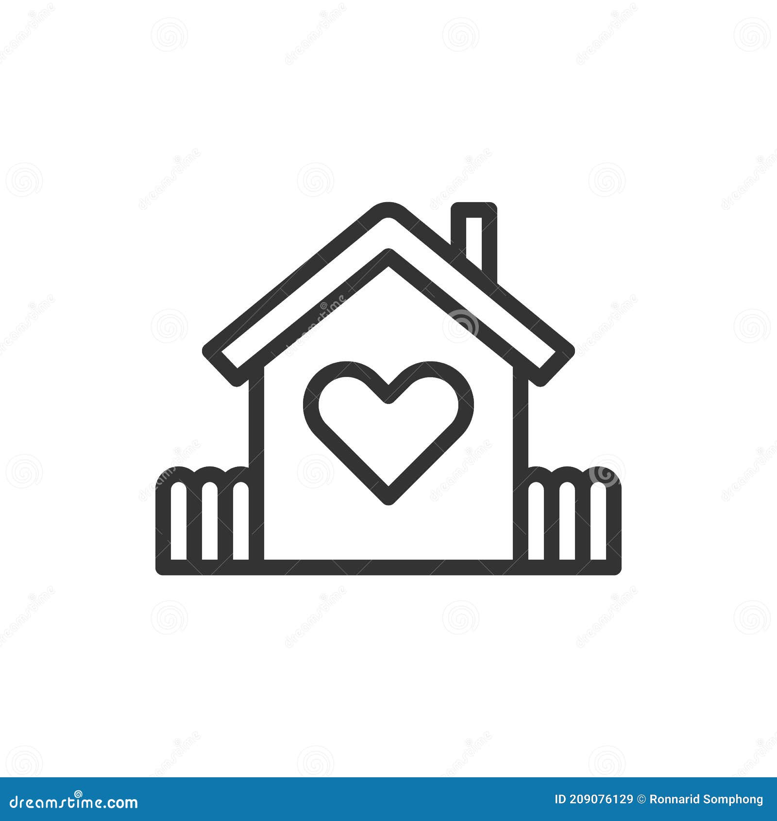 Heart Home Love Icon or Logo Vector Stock Vector - Illustration of icon ...