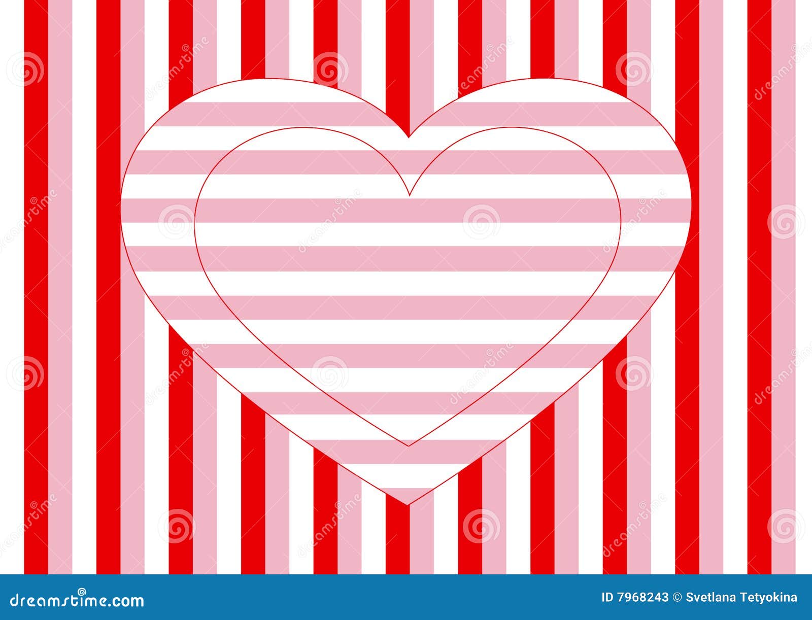 Heart, Horizontal and Vertical Stripes Stock Vector - Illustration of ...