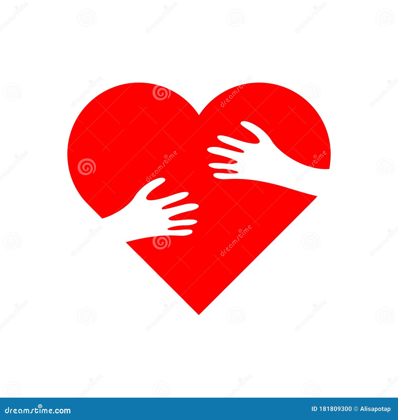Heart with hugging arms stock vector. Illustration of heart - 181809300 Heart with hugging arms stock vector. Illustration of heart - 181809300