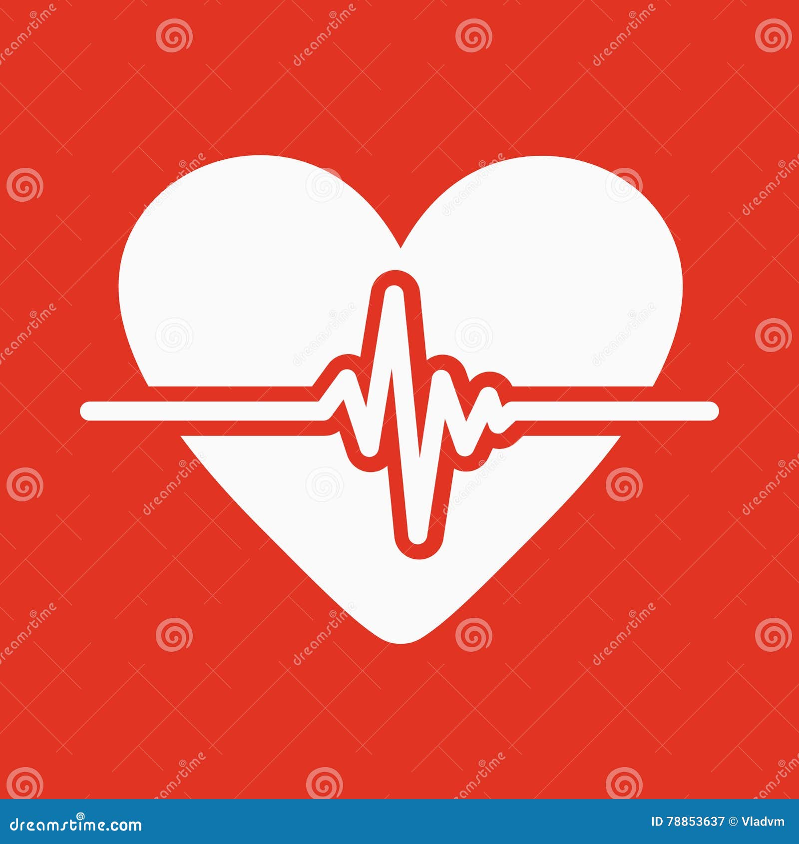 The Heart Icon. Cardiology and Cardiogram, Ecg, Cardio Symbol Stock ... The Heart Icon. Cardiology and Cardiogram, Ecg, Cardio Symbol Stock ...