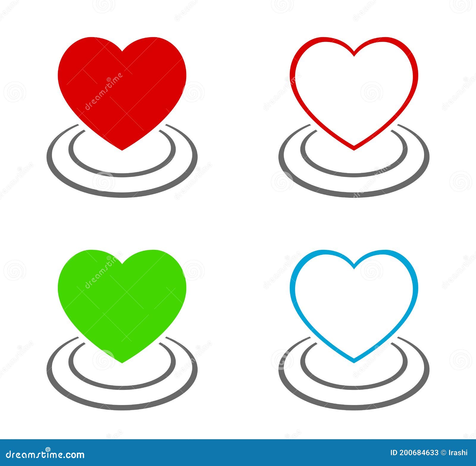 Heart icon in circle stock vector. Illustration of design - 200684633