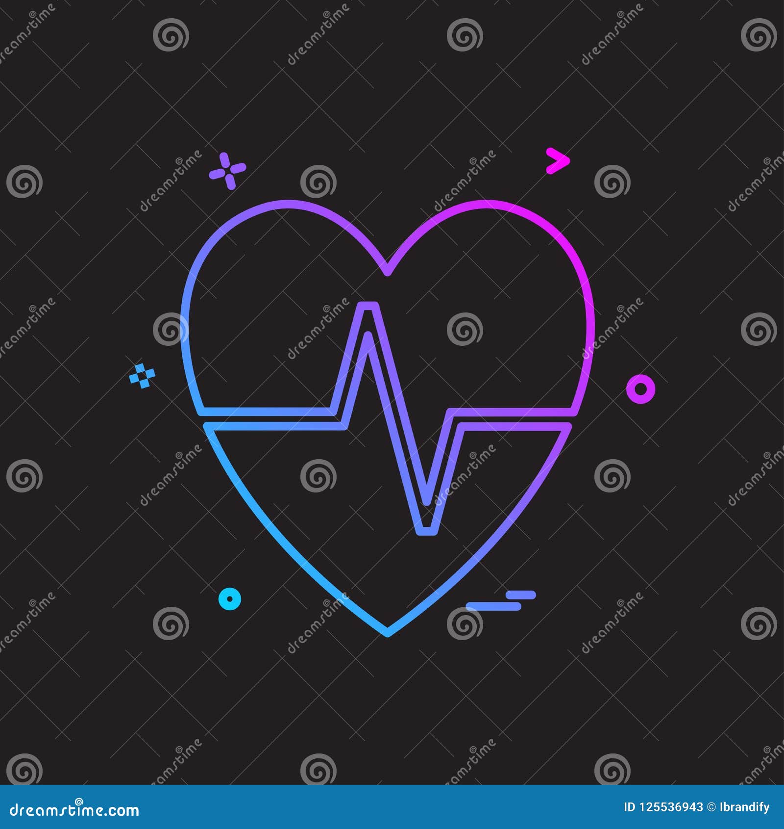 Heart icon design vector stock vector. Illustration of gift - 125536943