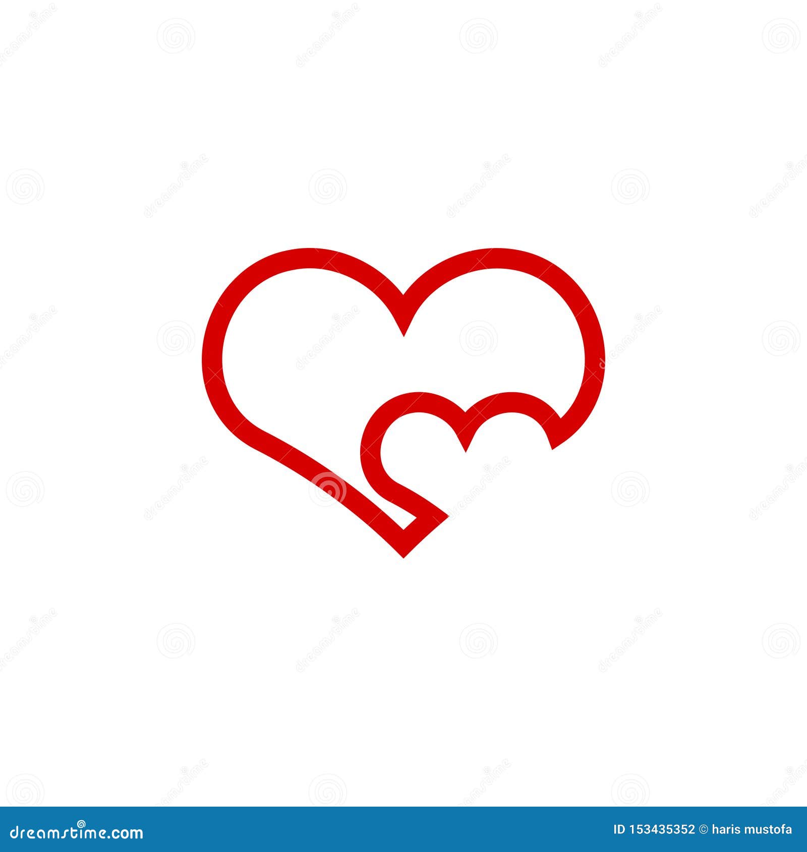 Heart Icon Graphic Design Template Vector Illustration Stock Vector ...
