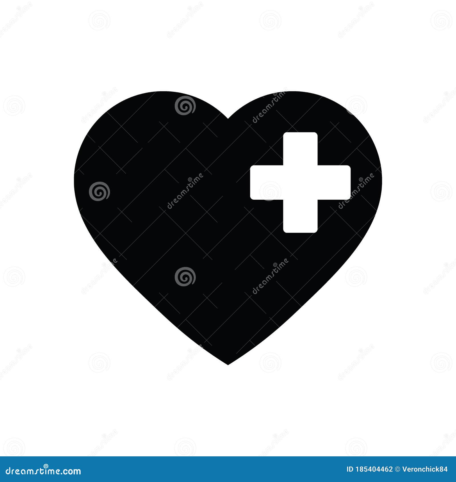 Heart Icon with Plus Symbol Stock Vector - Illustration of abstract ...