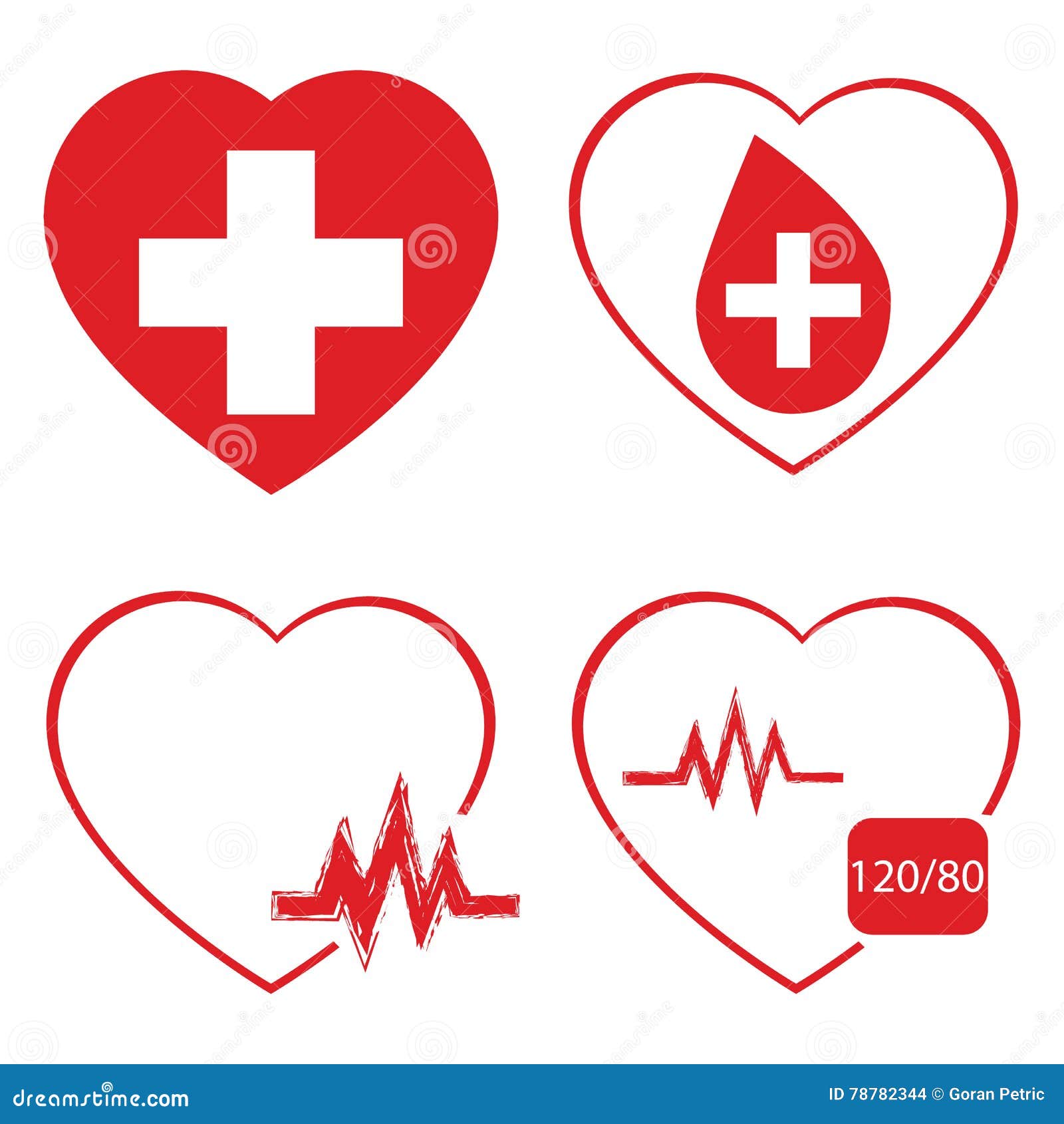 Heart, Icon Set, Vector, Medicine Icon and Vector. Stock Vector ...