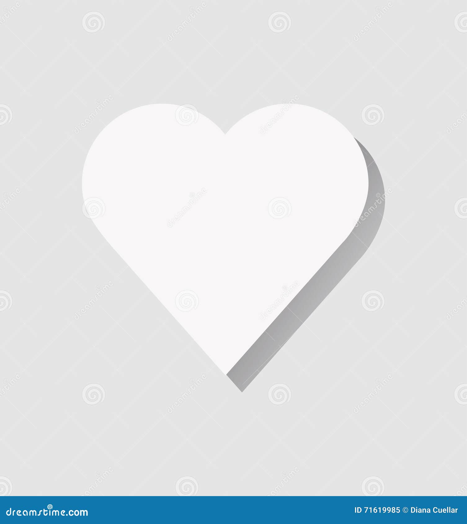 Heart icon with shadow stock vector. Illustration of solidarity - 71619985