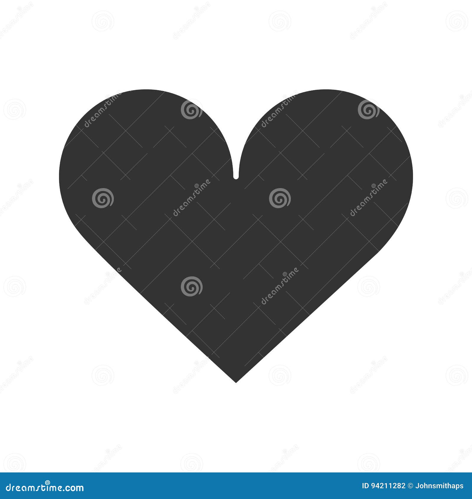 Heart Icon. Silhouette Symbol. Negative Space. Vector Isolated ...