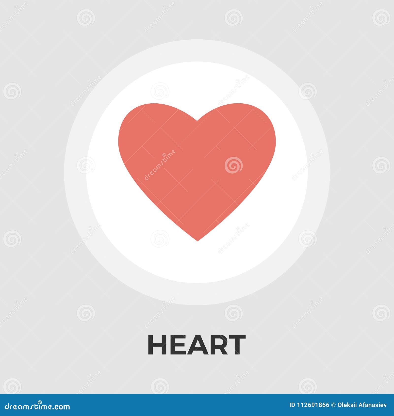Heart vector flat icon stock vector. Illustration of symbol - 112691866