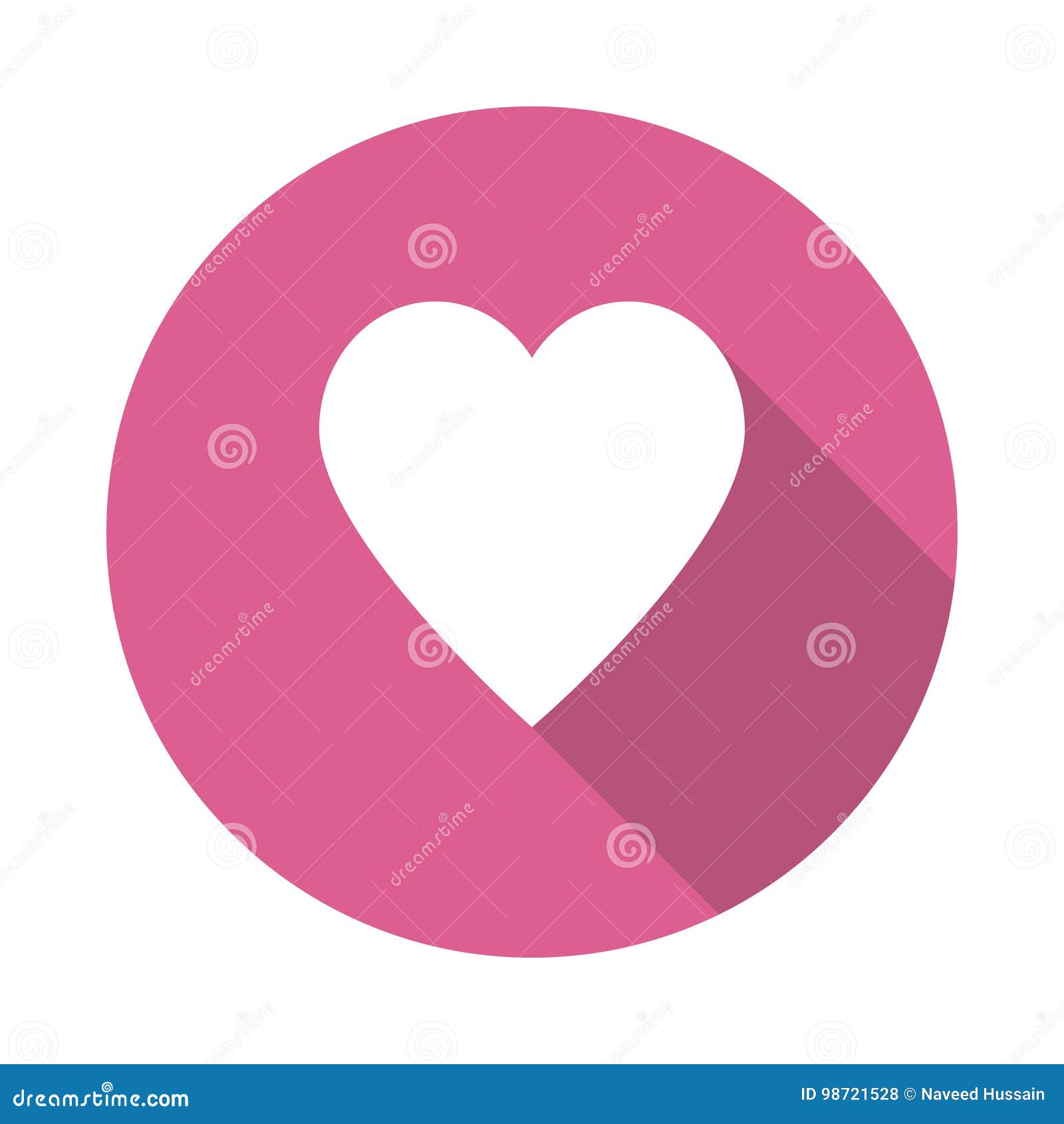 Heart icon stock vector. Illustration of shadow, valentine - 98721528