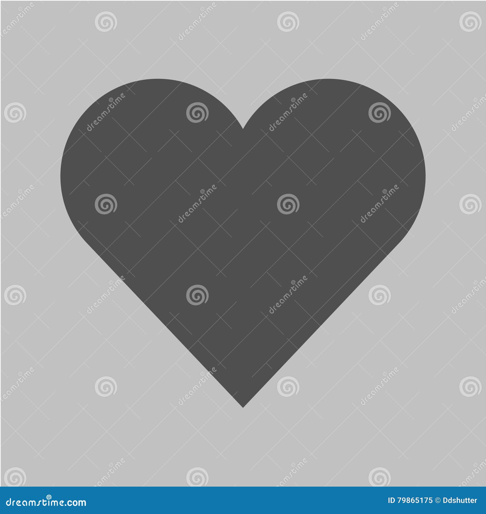 Heart icon vector stock vector. Illustration of feelings - 79865175