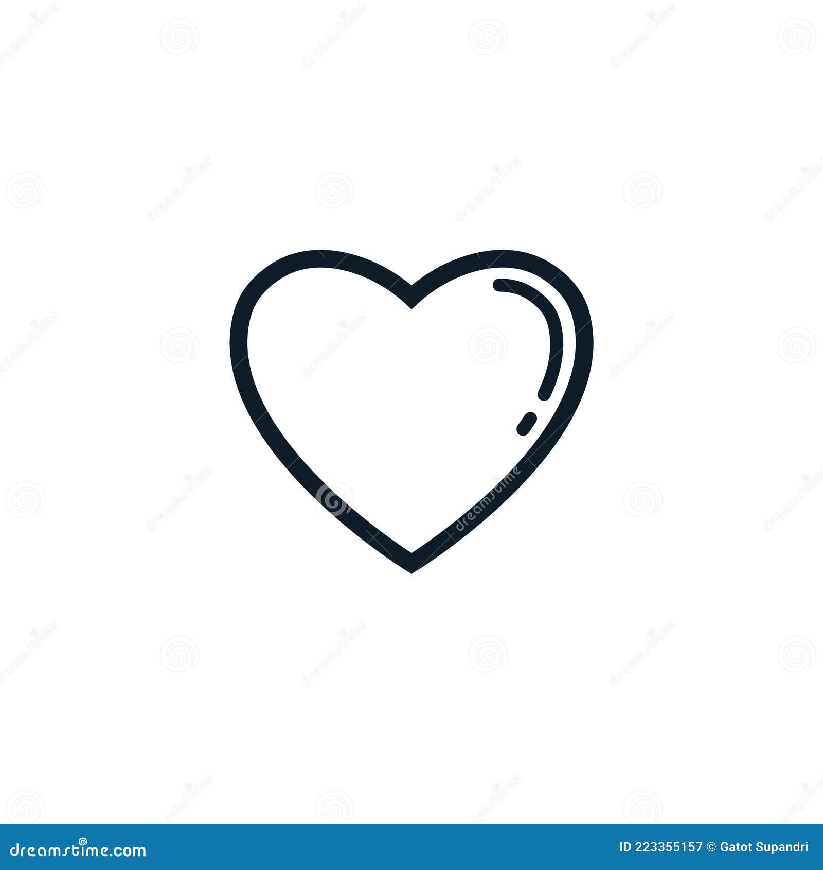 Heart Icon Vector Logo Design Template Stock Vector - Illustration of ...