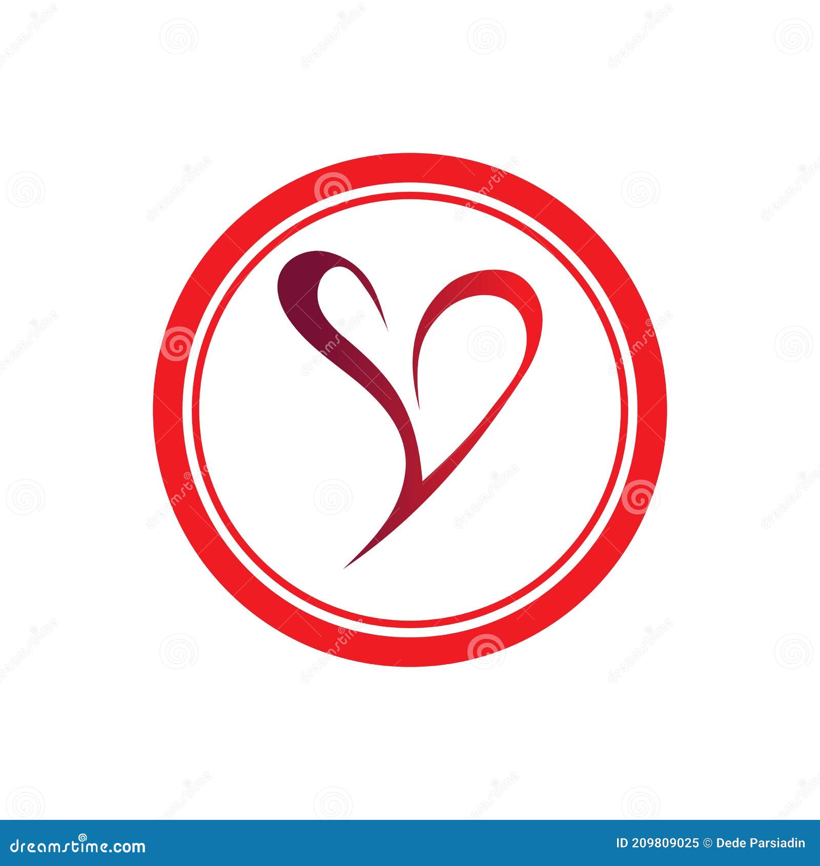 Heart stock vector. Illustration of romantic, isolated - 209809025