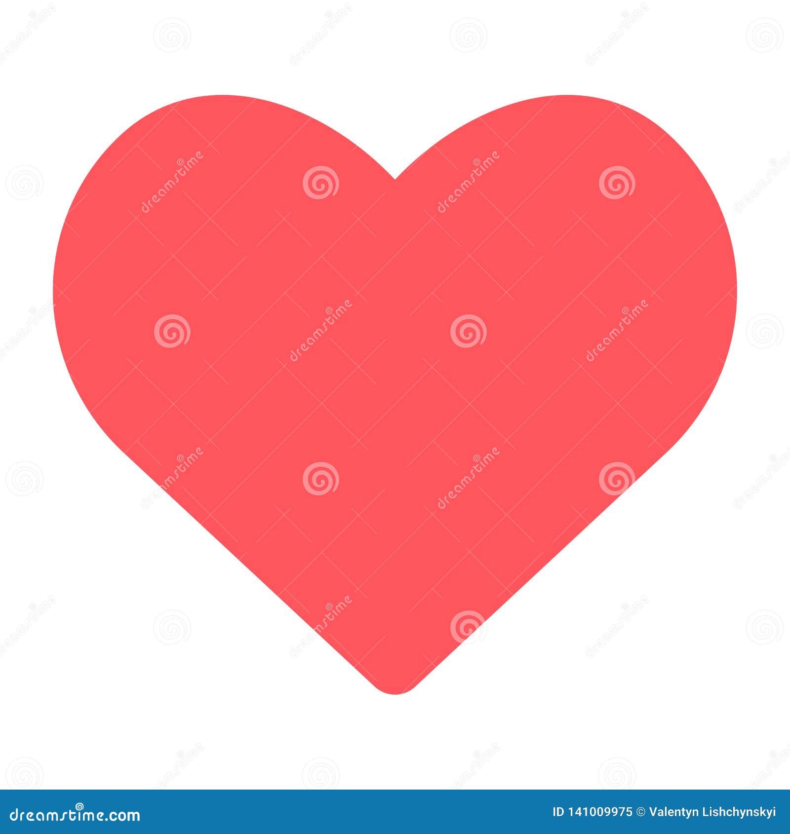 Heart Icon on White Background. Vector Symbol EPS10 Stock Illustration ...