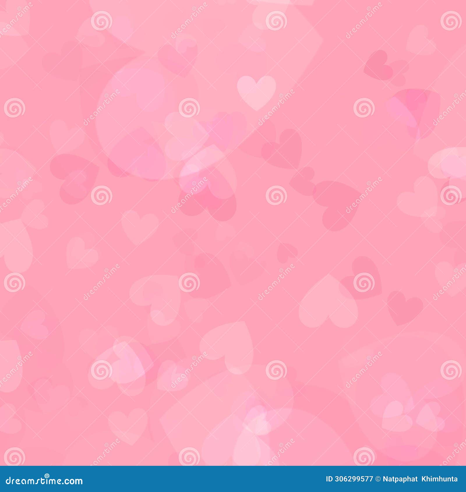 Heart Illustration Shape on Pink Pastel Abstract Background Stock ...