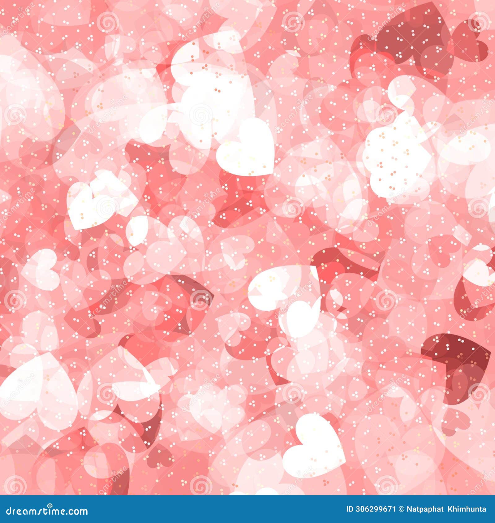 Heart Illustration Shape Pink Pastel Abstract Background Stock ...