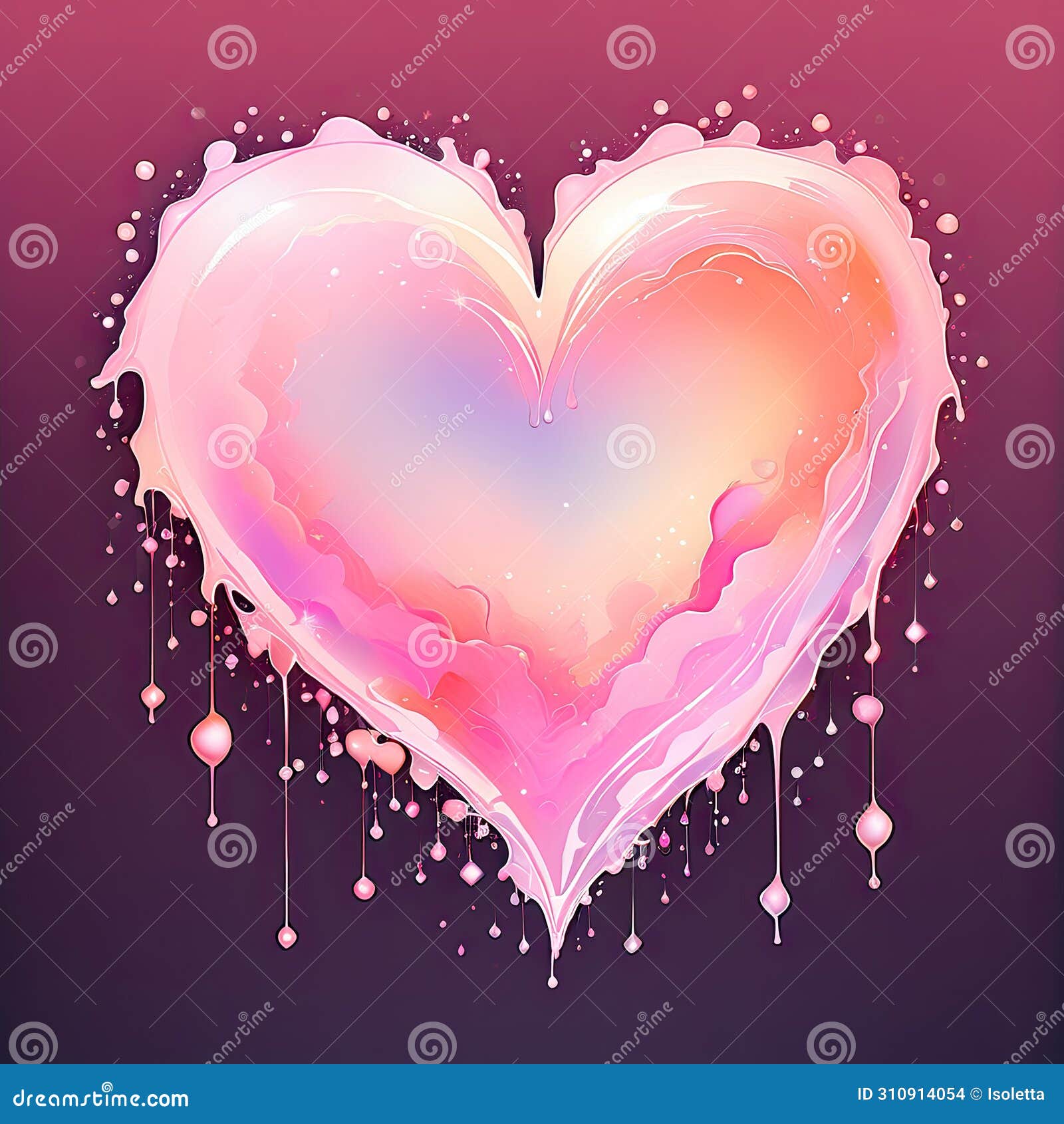 Heart Illustration. Love and Passion Symbol Stock Photo - Image of ...